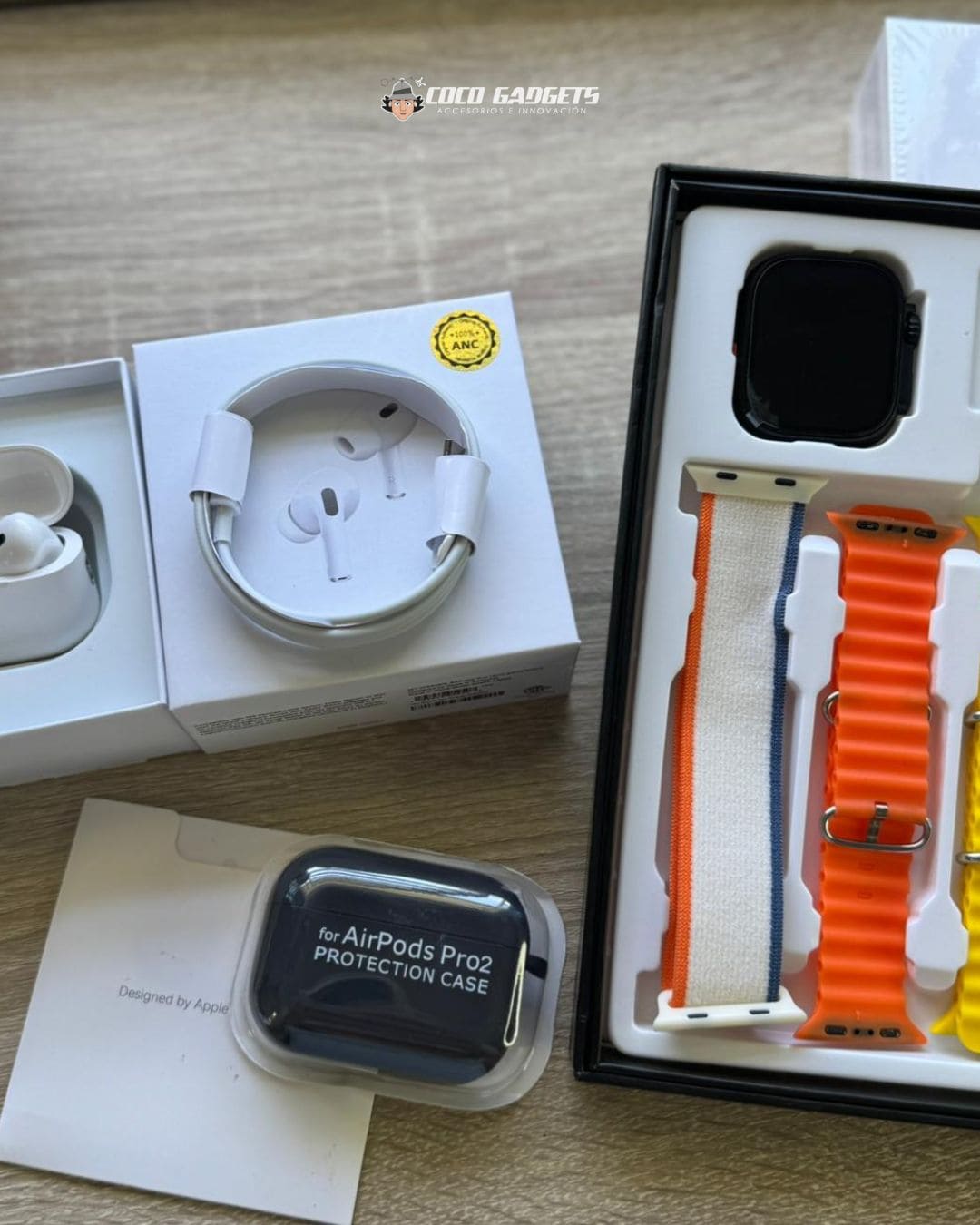 ULTRA COMBO PREMIUM⌚🎧 Smartwatch Ultra 7 pulsos + AirPods Pro 2 ANC ...